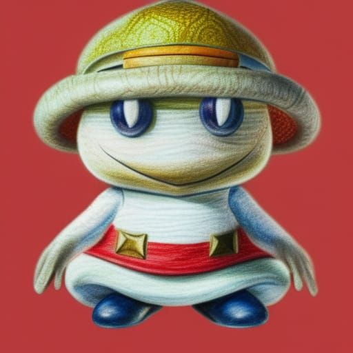 Intricately detailed colour pencil drawing of Captain Toad - AI ...