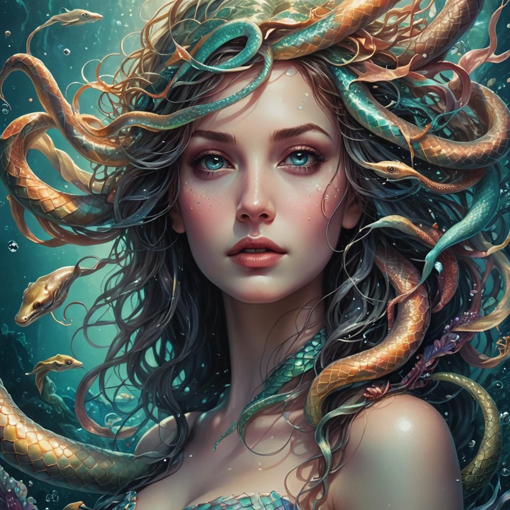 Close-up Portrait Epic Masterpiece Maximalist Mysterious Magnificent ...