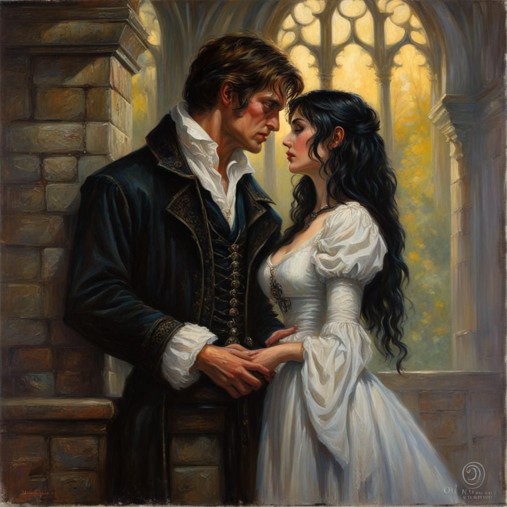Gothic romance book cover - AI Generated Artwork - NightCafe Creator