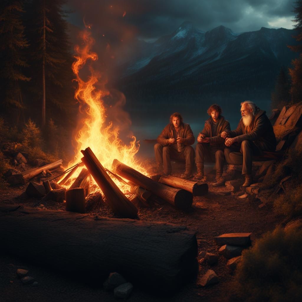 Campfire - AI Generated Artwork - NightCafe Creator