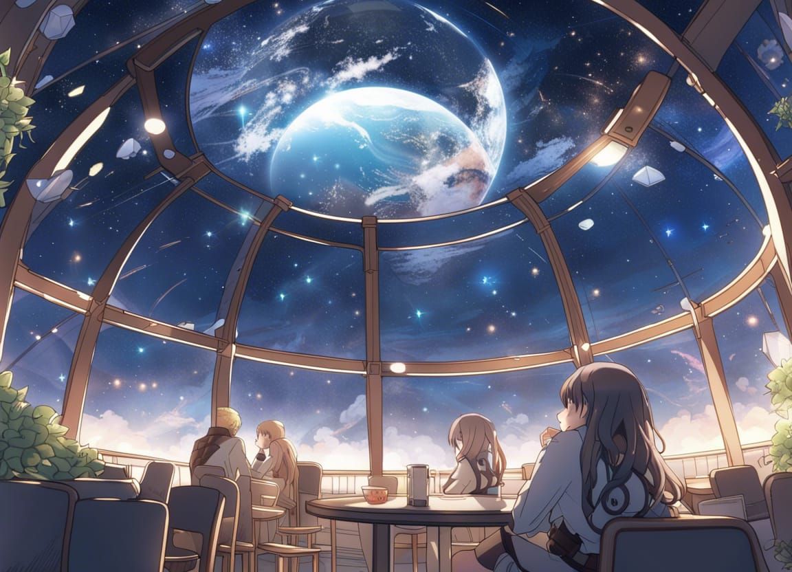 Space Café - AI Generated Artwork - NightCafe Creator