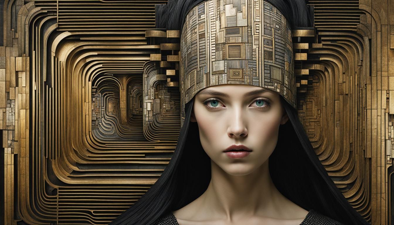 cubic wave girl - AI Generated Artwork - NightCafe Creator