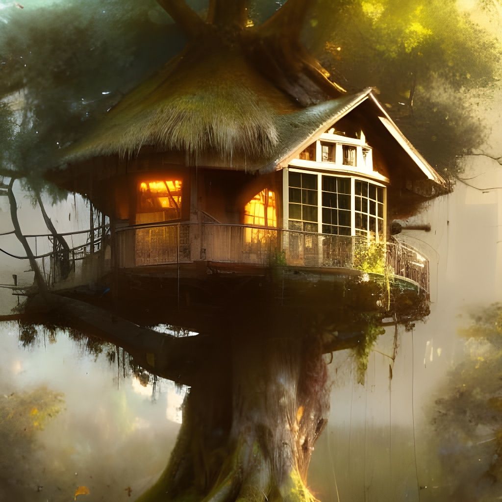 Arboreal Abode - AI Generated Artwork - NightCafe Creator