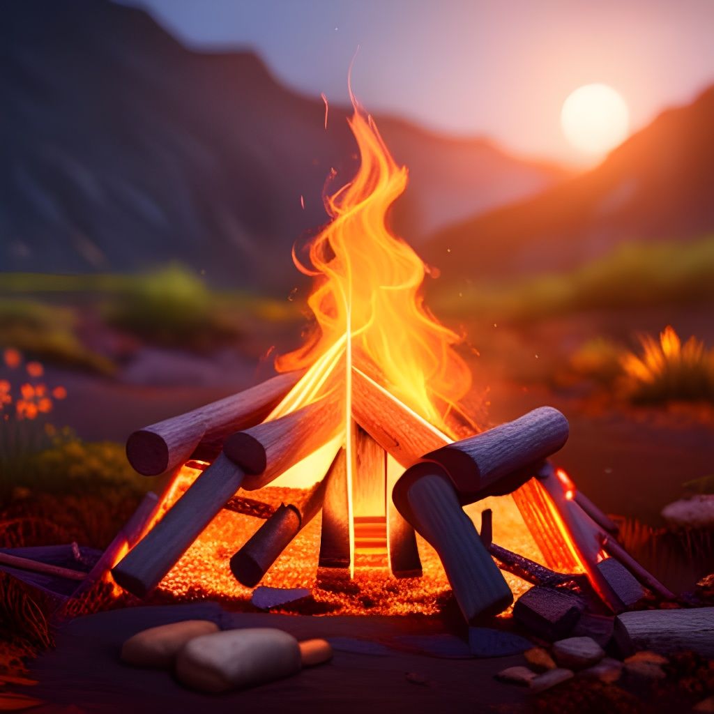 Well Built Campfire - AI Generated Artwork - NightCafe Creator