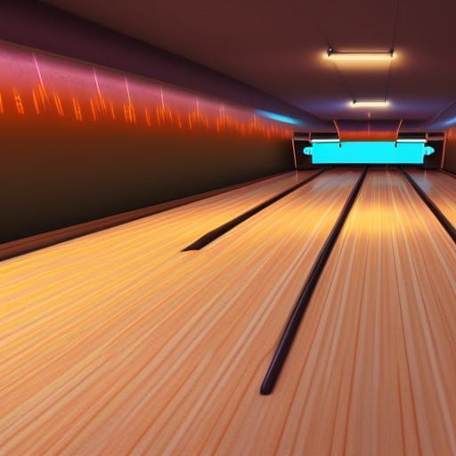 bowling alley - AI Generated Artwork - NightCafe Creator