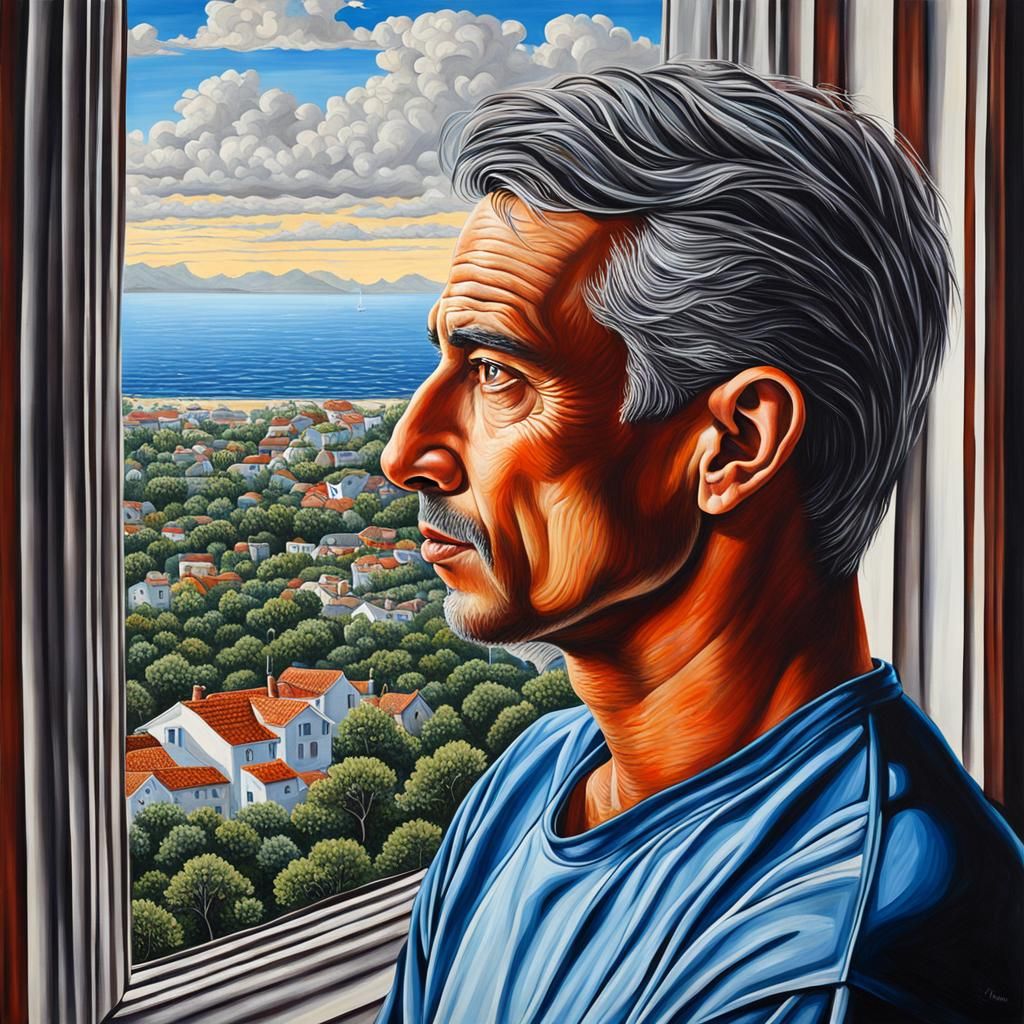 The man looked out of the window wondering what he would see today ...