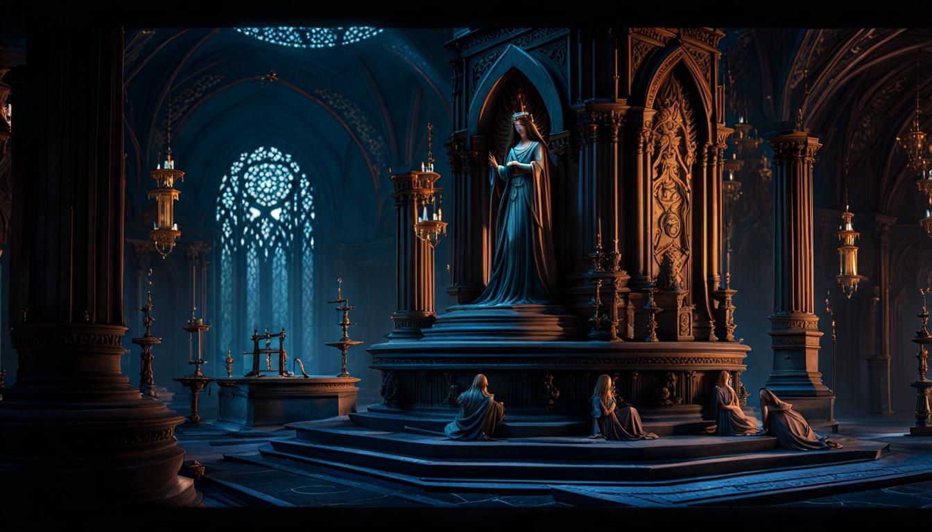 Praying - AI Generated Artwork - NightCafe Creator