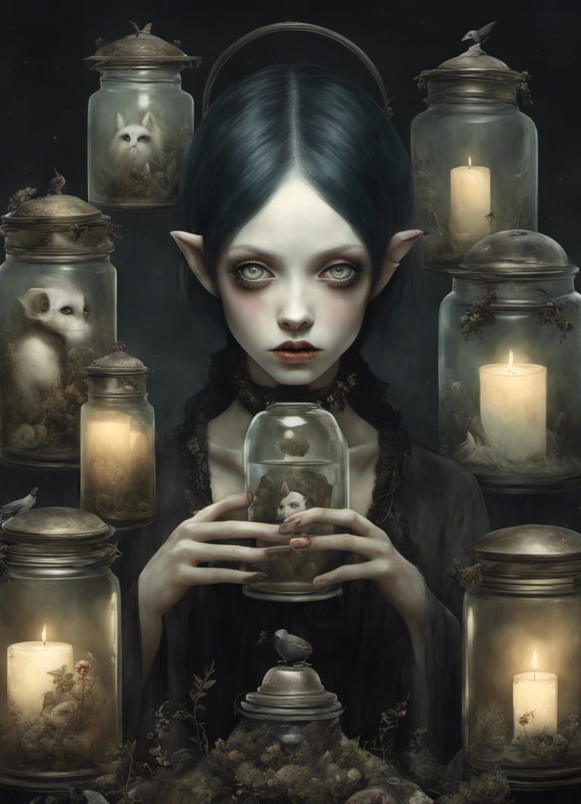 dark fantasy elf - AI Generated Artwork - NightCafe Creator