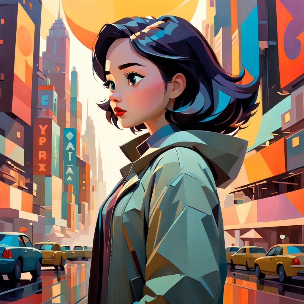 Woman depicted in delicate brushwork and muted Tonalism palette, but ...