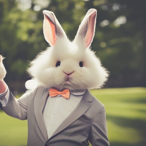 Bunny preacher - AI Generated Artwork - NightCafe Creator