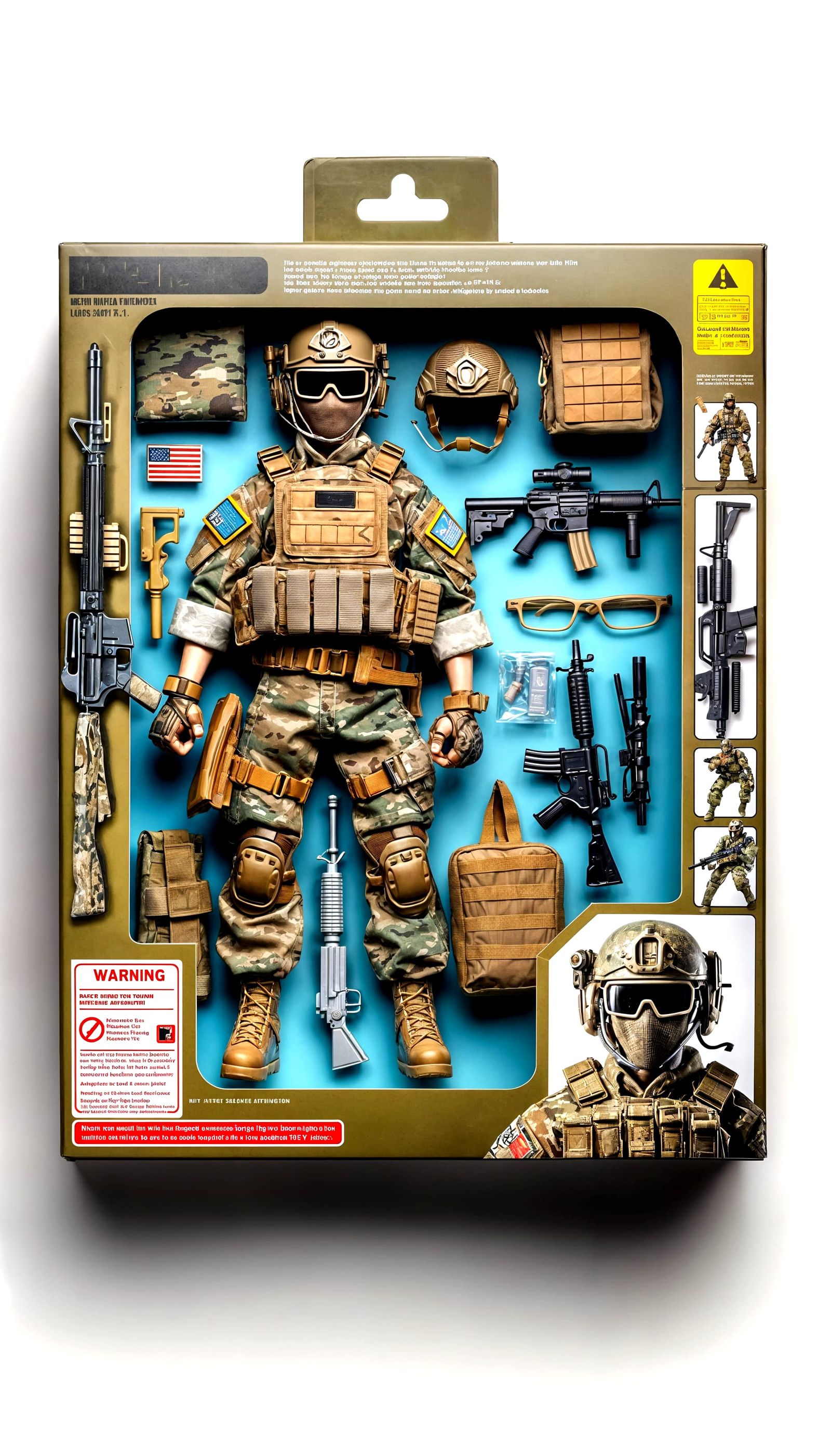 Action figure kit - Camouflage Action Figure in Original Pac...