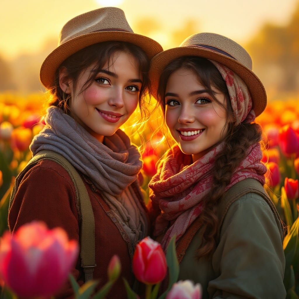 The flower pickers of The Netherlands