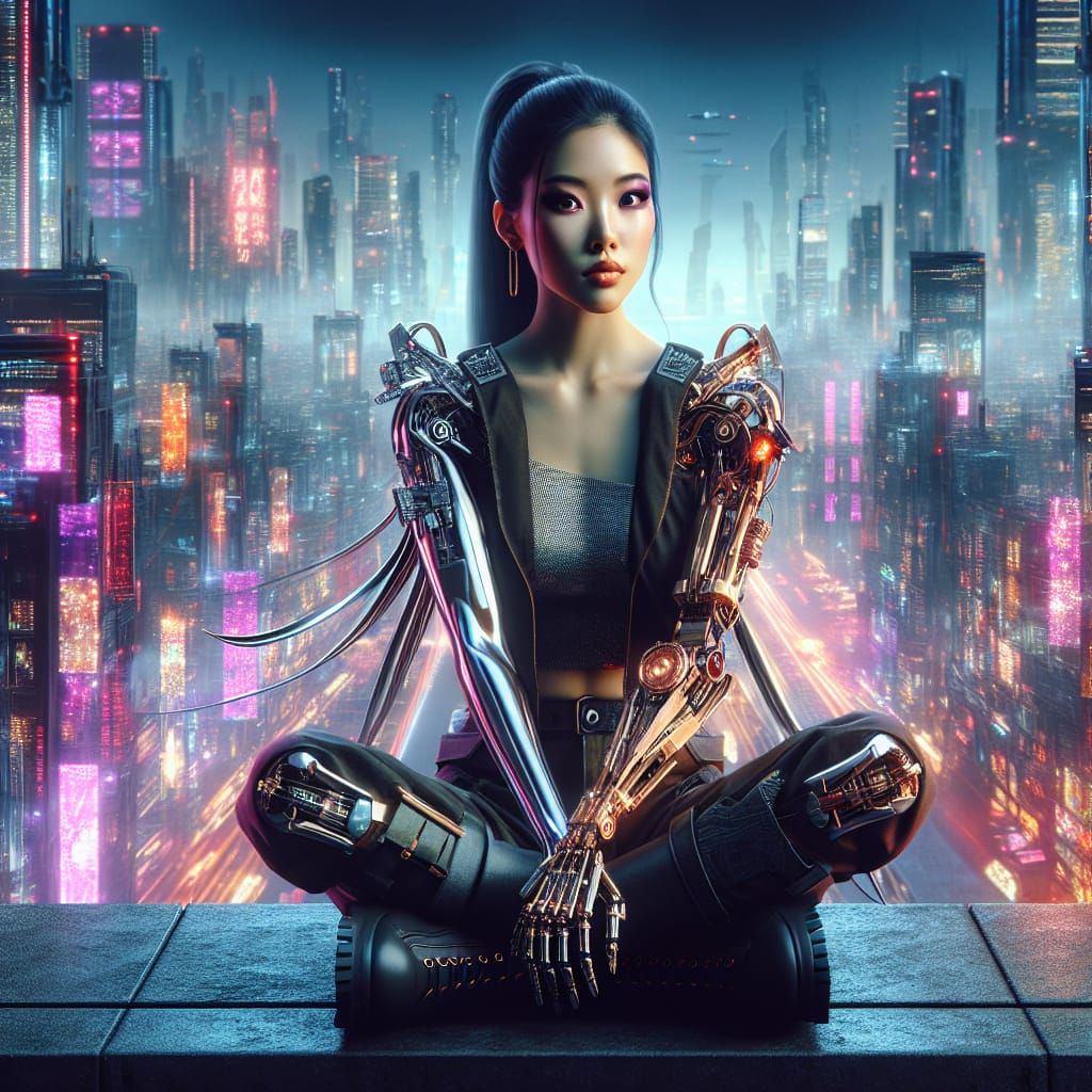 Yoko 2099 - AI Generated Artwork - NightCafe Creator