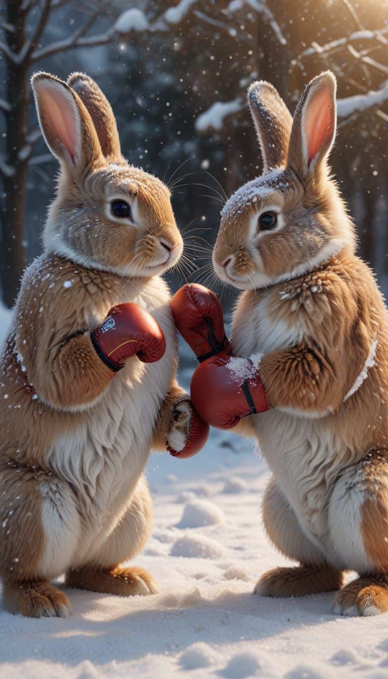 Boxing bunnies - Boxing bunnies