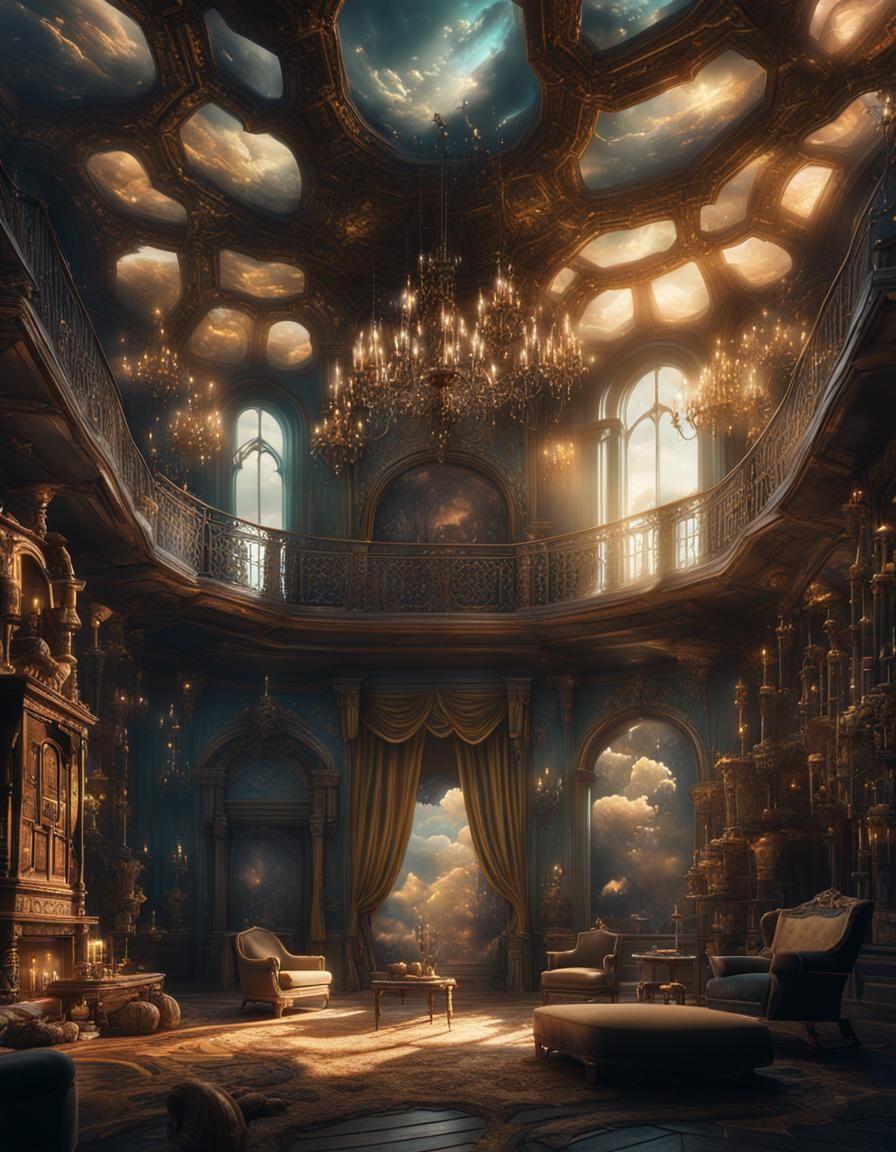 Elegant dream room cloud - AI Generated Artwork - NightCafe Creator