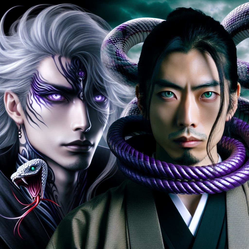 "Hebi to kokū" The Snake and the Void - AI Generated Artwork ...