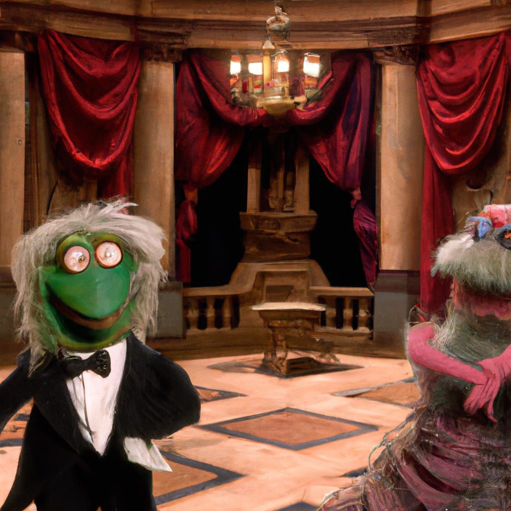 Muppets in ballroom - AI Generated Artwork - NightCafe Creator
