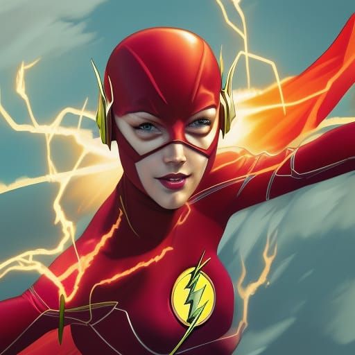 Flash girl - AI Generated Artwork - NightCafe Creator