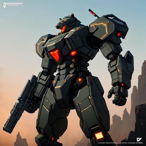 Guardian Mech - AI Generated Artwork - NightCafe Creator