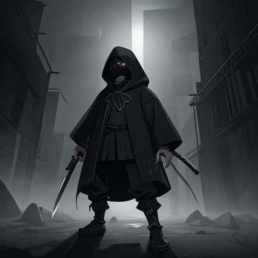 Dark Fantasy Warrior Assassin in Cinematic T Pose - AI Art