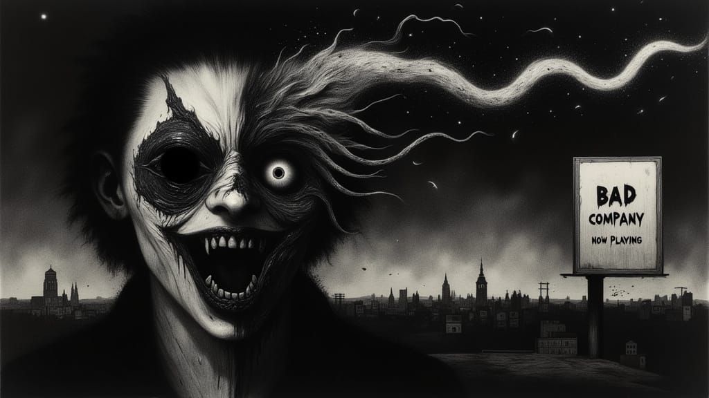 Eerie Close-Up Portrait with Grotesque Transformat... - AI Art