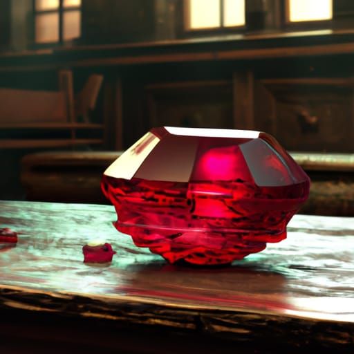 Bright Red Ruby - AI Generated Artwork - NightCafe Creator