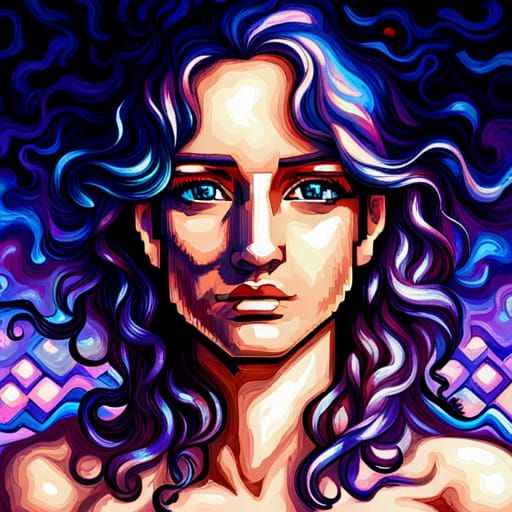 Pixel Art: Surreal dream of the mind, exquisite pixel art with ...