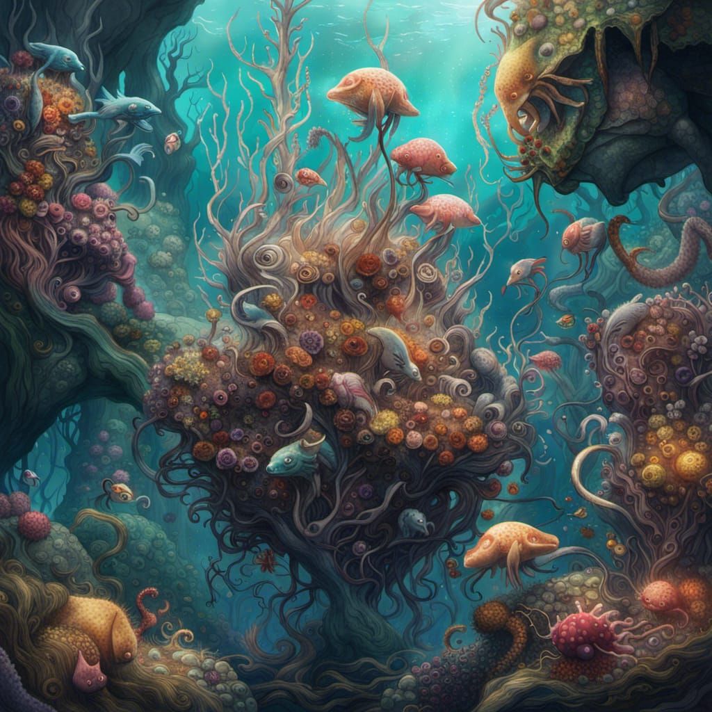 Alien Ocean - AI Generated Artwork - NightCafe Creator