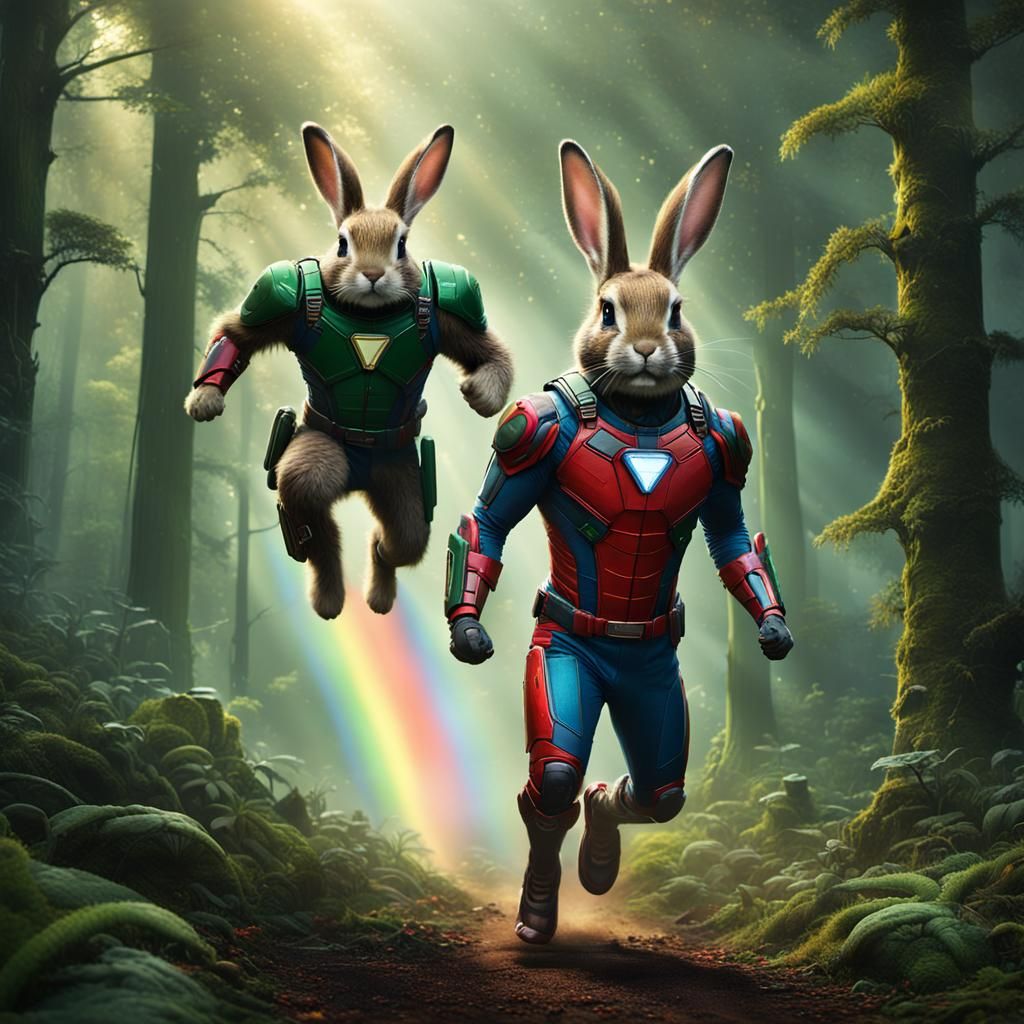 “Rabbit Racer: Speedster of the Forest” - AI Generated Artwork ...