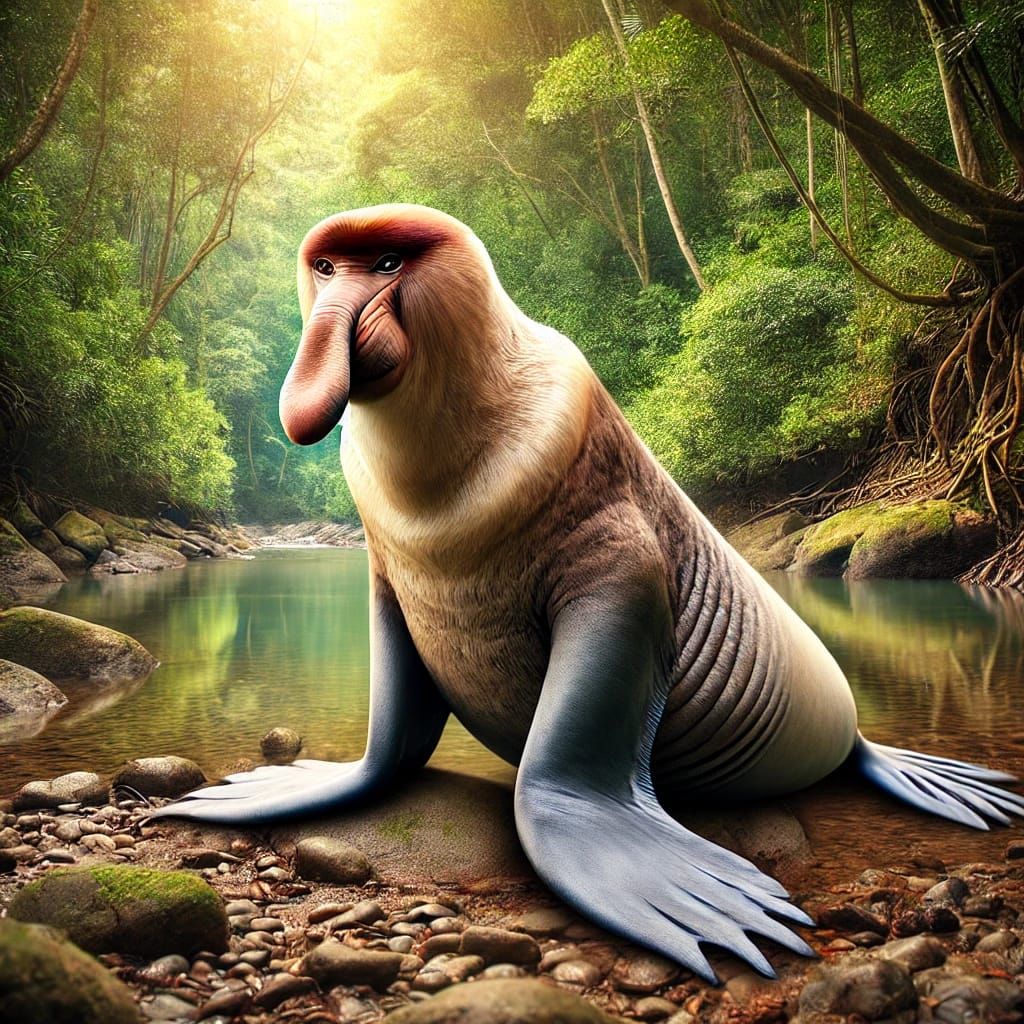 monkey seal - AI Generated Artwork - NightCafe Creator