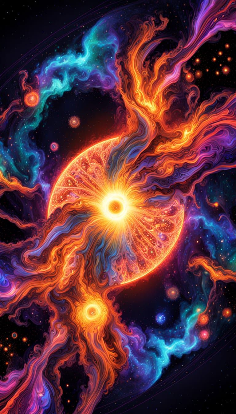 Extrapolate and Illustrate a Tidal Disruption Even... - AI Art