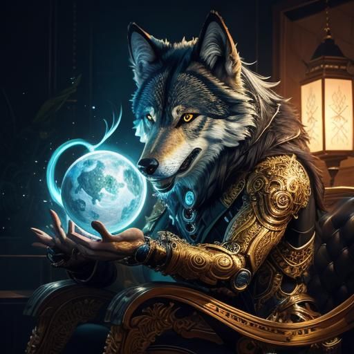 Wolf Mage - AI Generated Artwork - NightCafe Creator