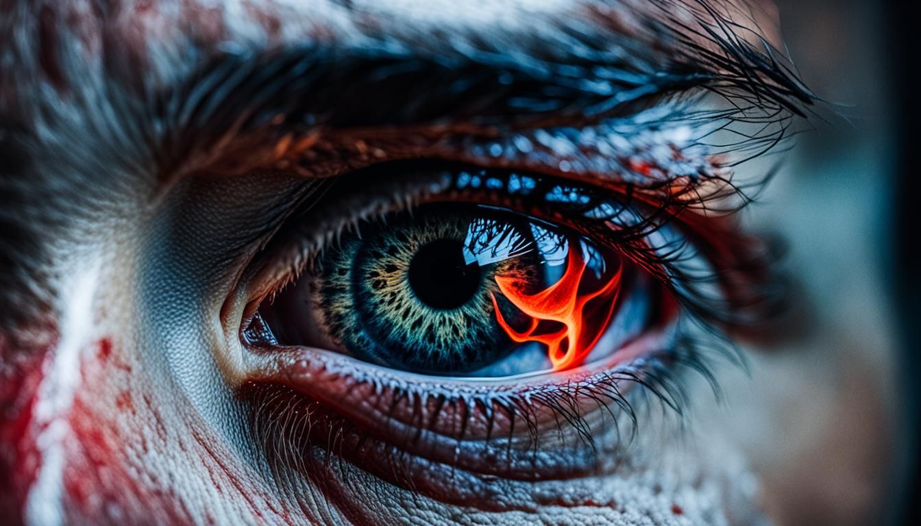 Fiery face - AI Generated Artwork - NightCafe Creator