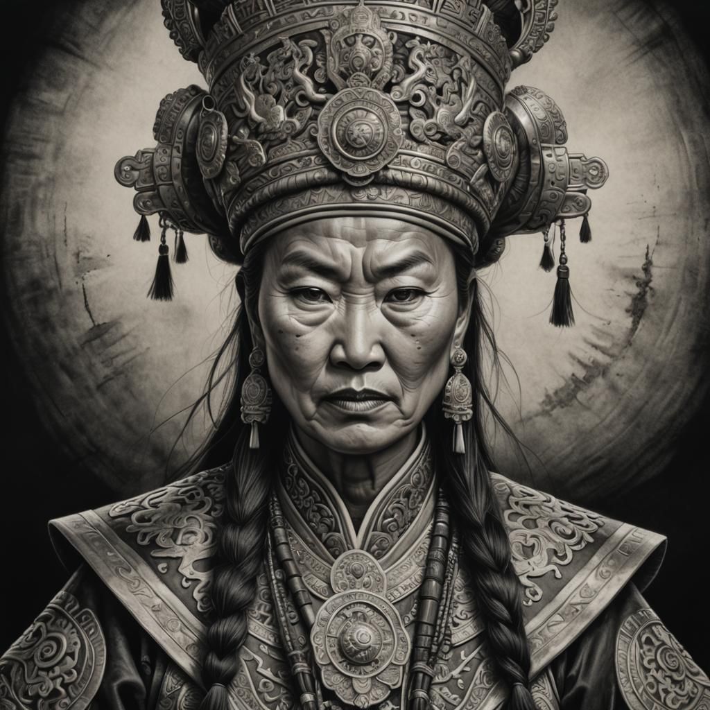 Manduhai, Queen of the Mongols - AI Generated Artwork - NightCafe Creator