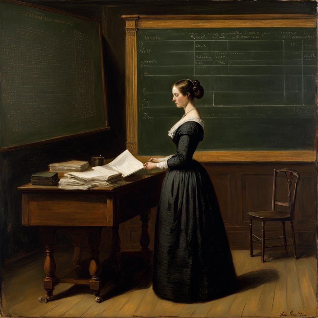 In the 1800s Ada Lovelace creates a computer program - AI Generated ...