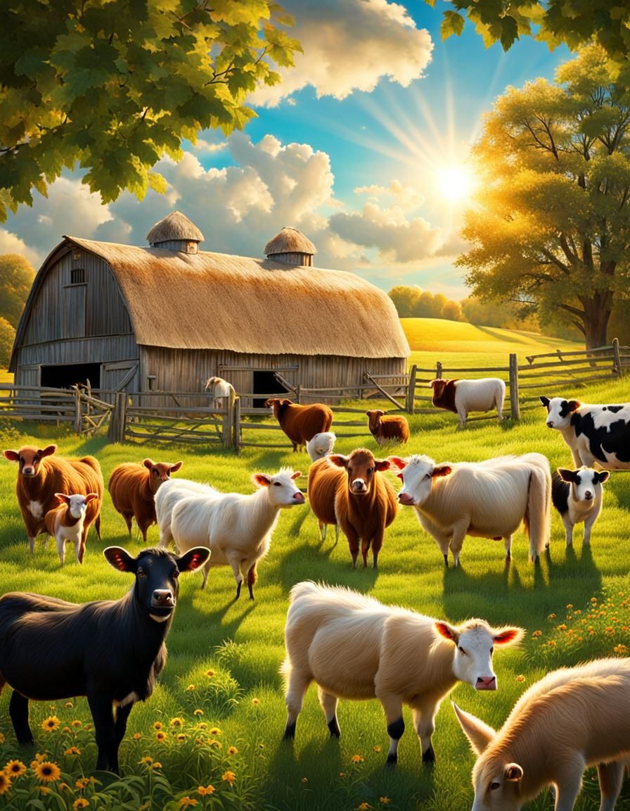 Down on the Farm - AI Generated Artwork - NightCafe Creator