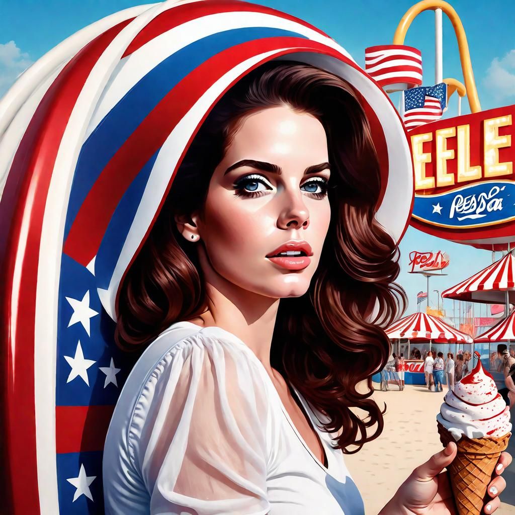 Coney Island Queen - AI Generated Artwork - NightCafe Creator