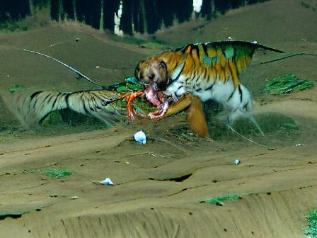 Tiger catching and eating its prey - AI Generated Artwork - NightCafe ...