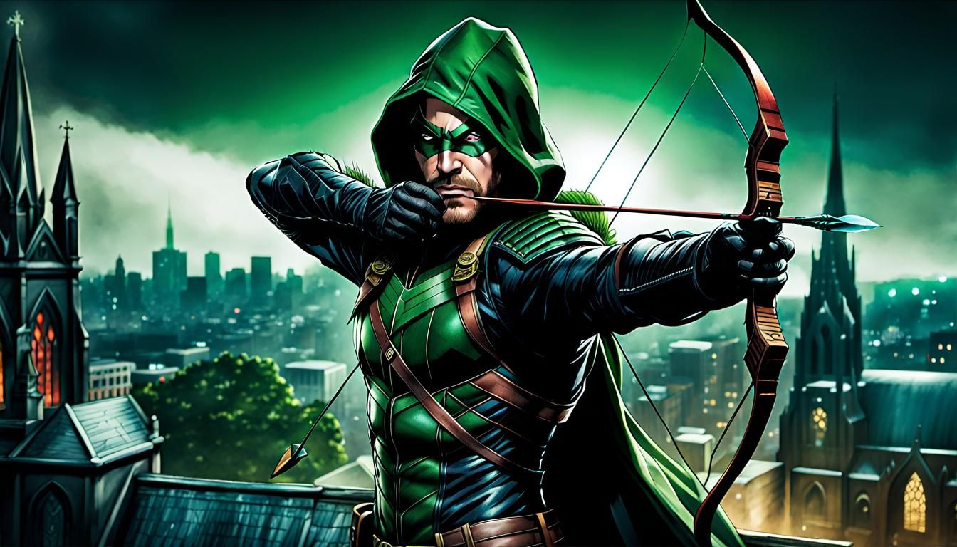 The Green Arrow - AI Generated Artwork - NightCafe Creator