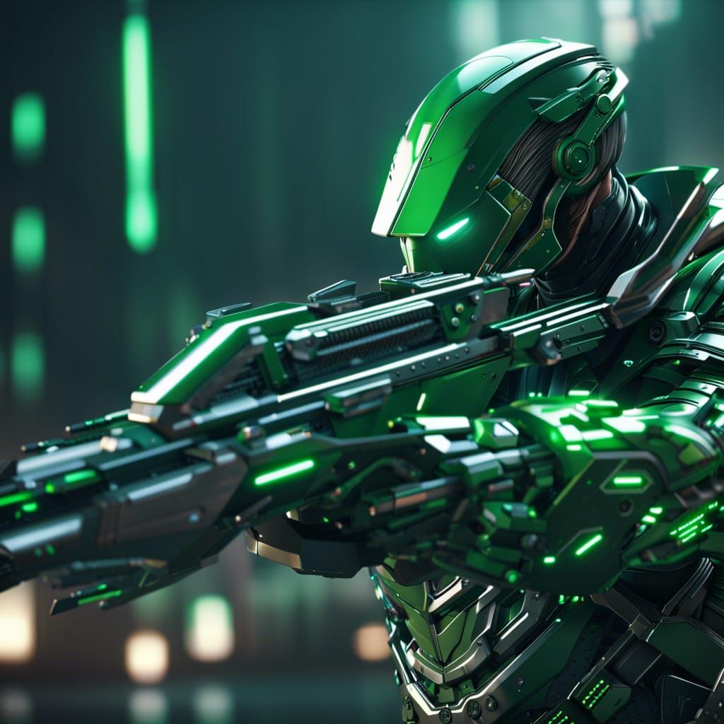 futuristic advanced green arrow - AI Generated Artwork - NightCafe Creator