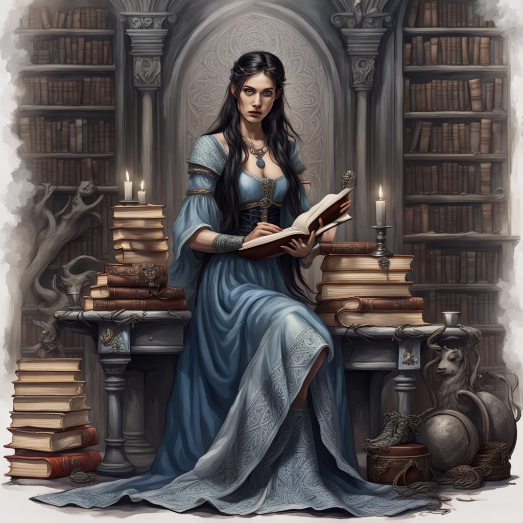 Saga, norse goddess of the wisdom. - AI Generated Artwork - NightCafe Creator