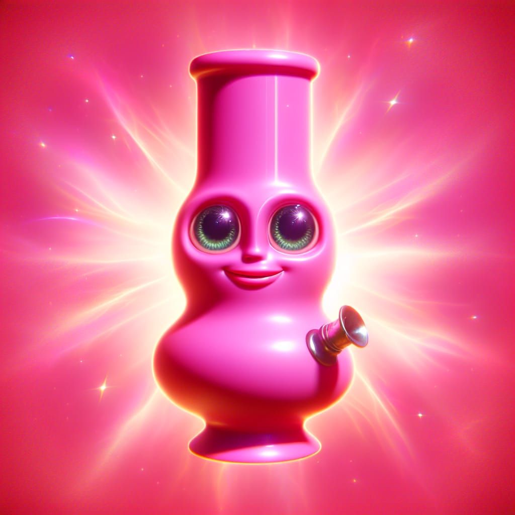 water bong that has been anthropomorphized with human features. - AI ...