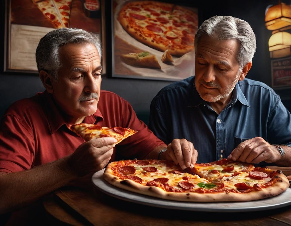 Pizza For Lunch I - AI Generated Artwork - NightCafe Creator