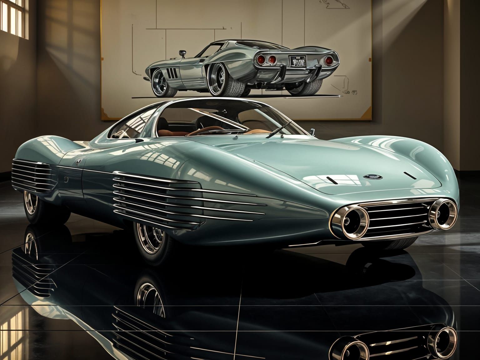 Ford Probe X Ghia concept car from 1959.