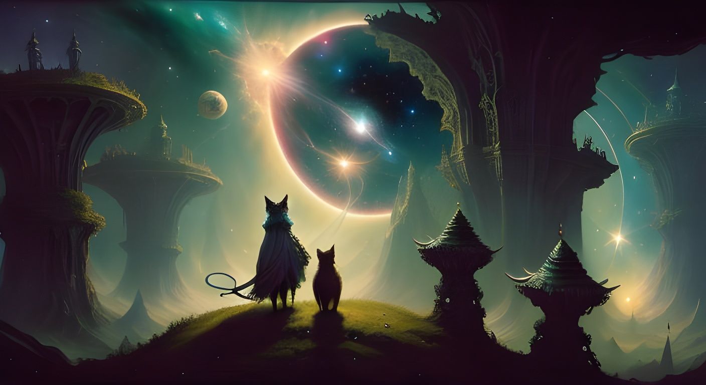 Curious Cats II - AI Generated Artwork - NightCafe Creator