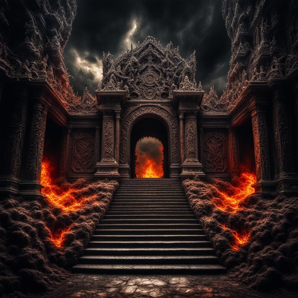 The entrance to Hell - AI Generated Artwork - NightCafe Creator