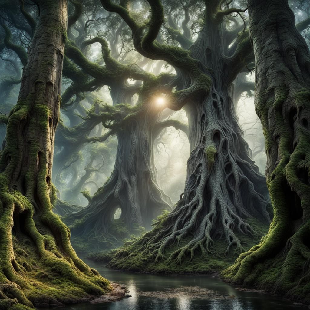 Treebeard Forest of ents - AI Generated Artwork - NightCafe Creator