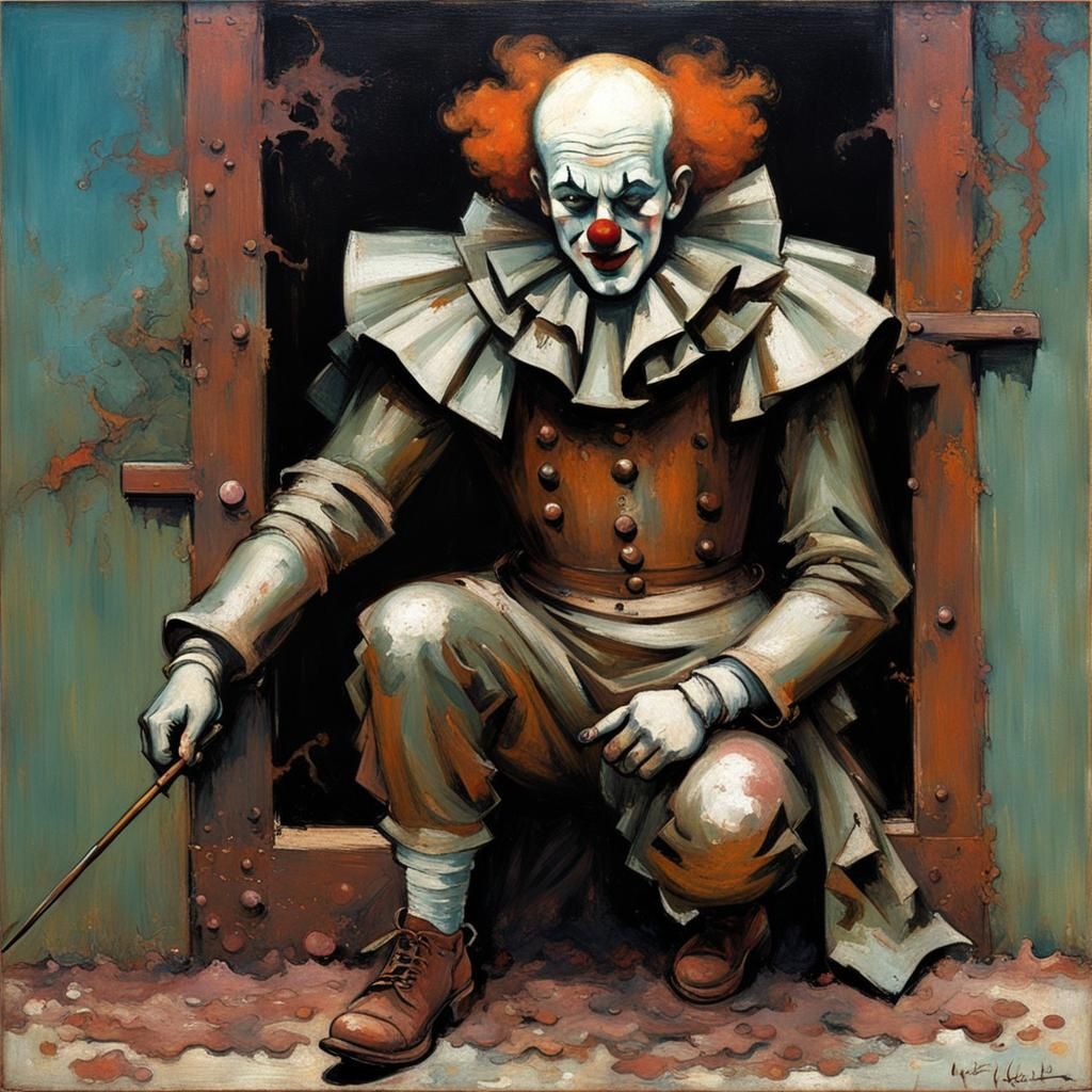 Clown K - 8 - AI Generated Artwork - NightCafe Creator