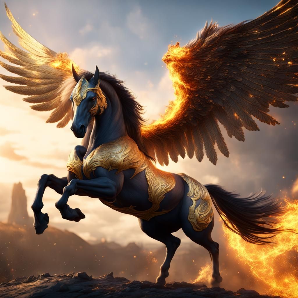 Pegasus - AI Generated Artwork - NightCafe Creator