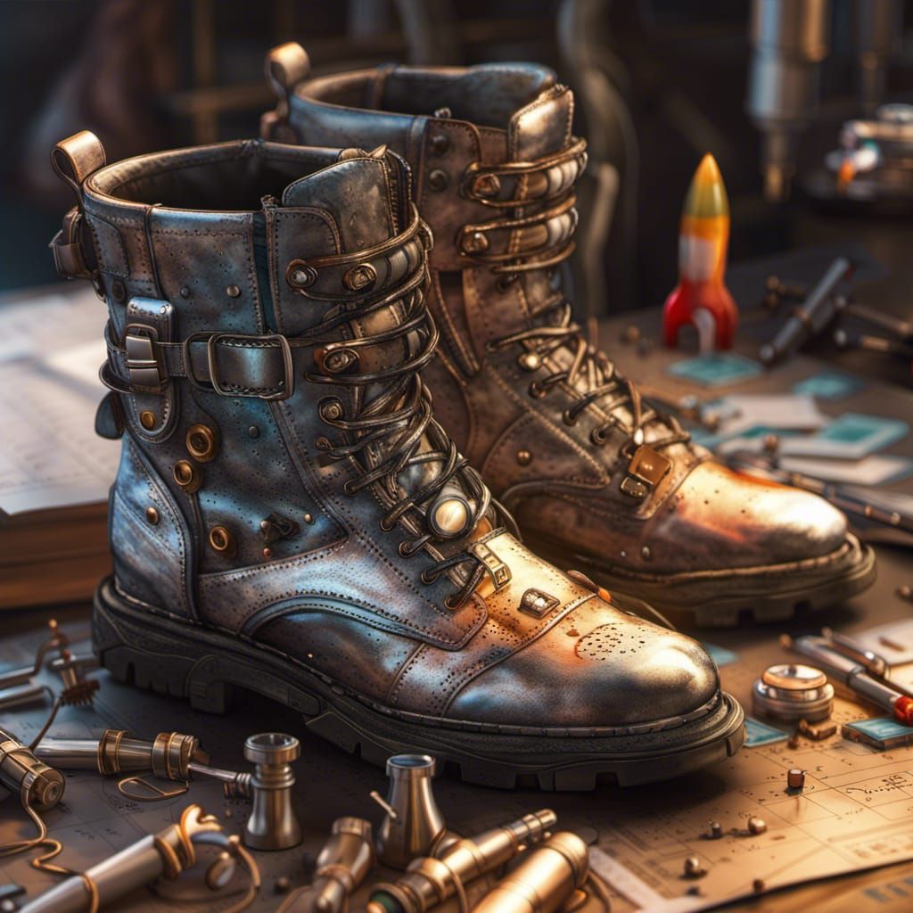 Rocket Boots - AI Generated Artwork - NightCafe Creator
